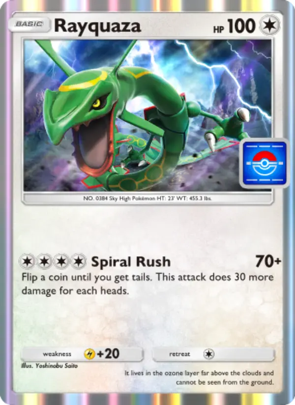 Rayquaza - Pokémon #384 - Pokestats.gg